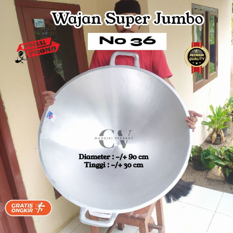 Jual Wajan Super Jumbo No 36 kuali Katel Kancah Besar Berbahan ...