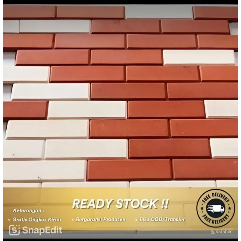 Jual Bata Tempel Expose | Bata Tempel Natural | Shopee Indonesia