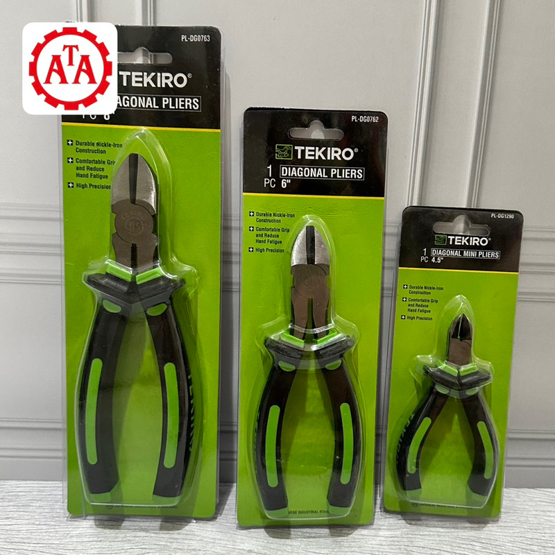Jual MERK TEKIPO Tang potong 4.5” 6” 8” / Diagonal Pliers 4.5” 6” 8 ...