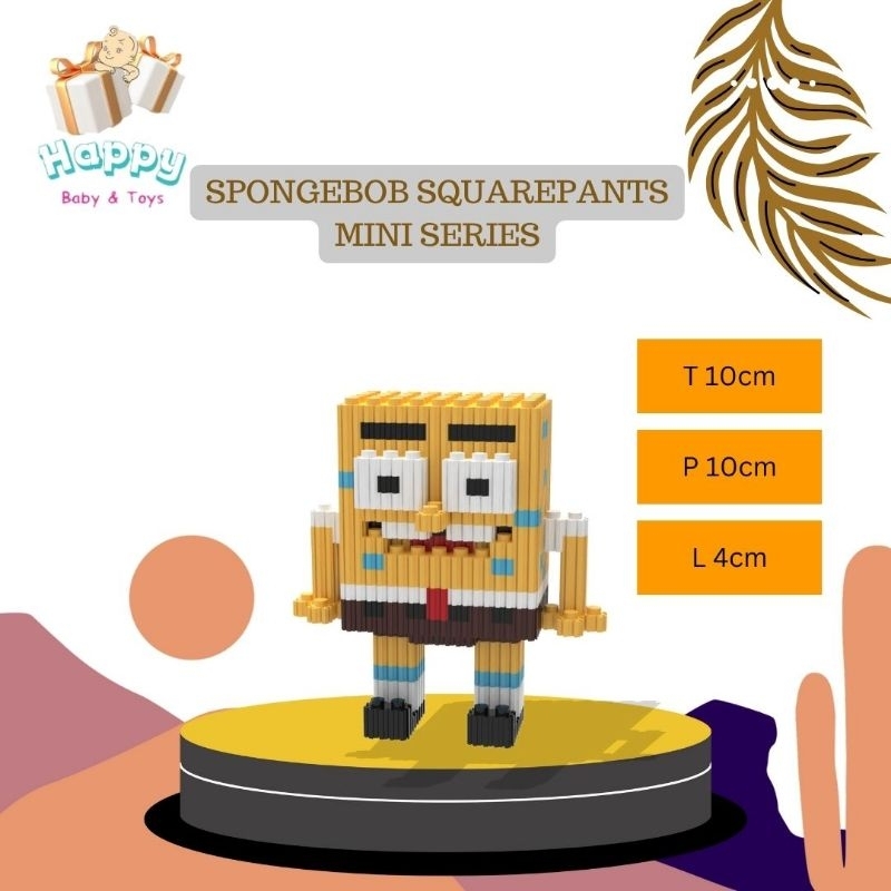 Jual Nano Blocks Spongebob Series Spongebob Mini 3D, Mainan Block Susun ...