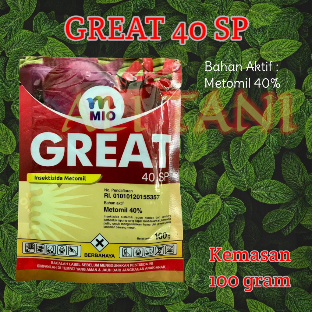 Jual GREAT 40 SP (Metomil Biru) Insektisida Ulat | Shopee Indonesia