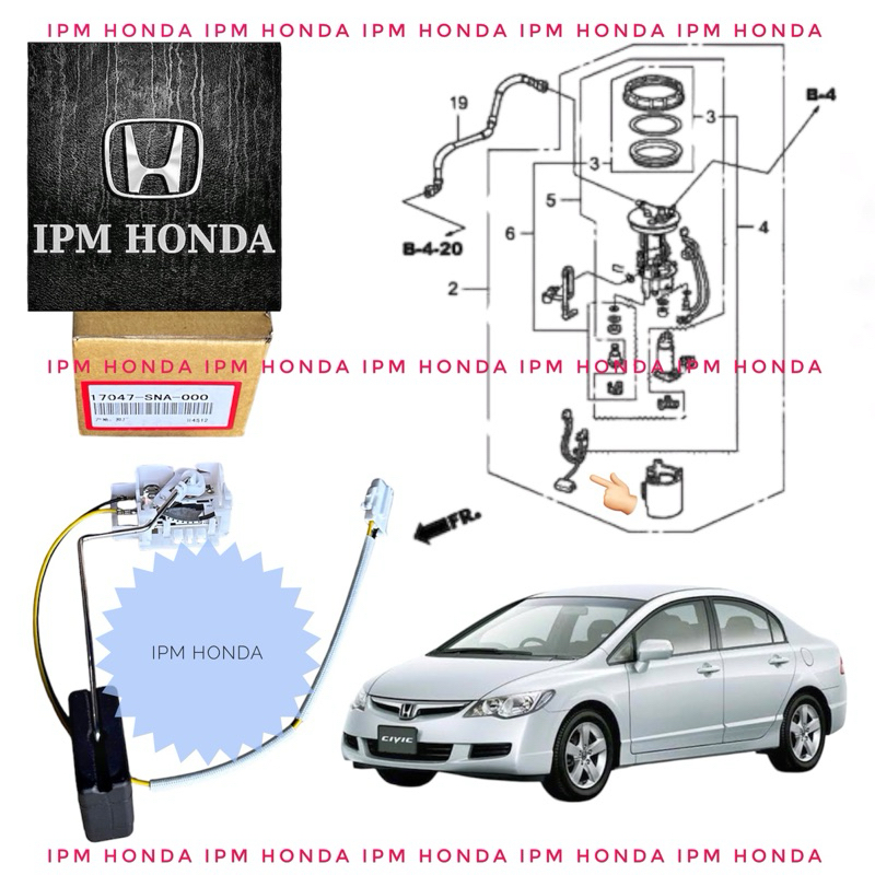 Jual 17047 SNA 000 SET Meter Comp Fuel Tank Pelampung Plampung Pengukur ...