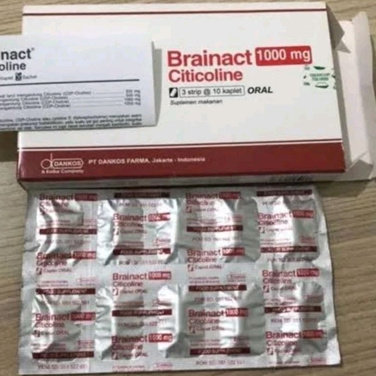 Jual BRAINACT 1000 MG STRIP 10 KAPLET SUPLEMEN KESEHATAN KOGNITIF ...