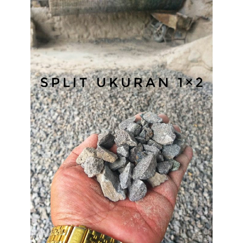 Jual batu koral split, batu cor, batu taman ukuran 1×2, melayani ...