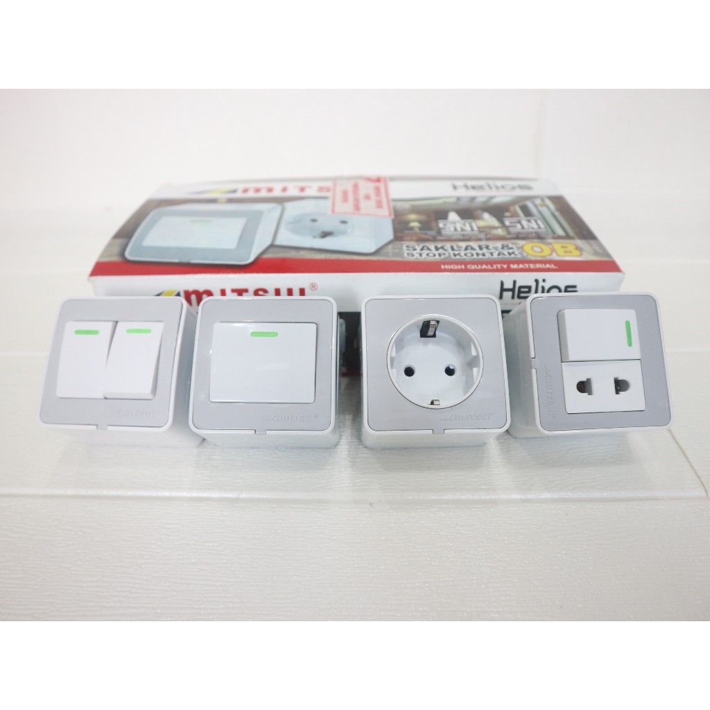 Jual Saklar Outbow Timbul Lampu Cok Helios Mitsui | Shopee Indonesia