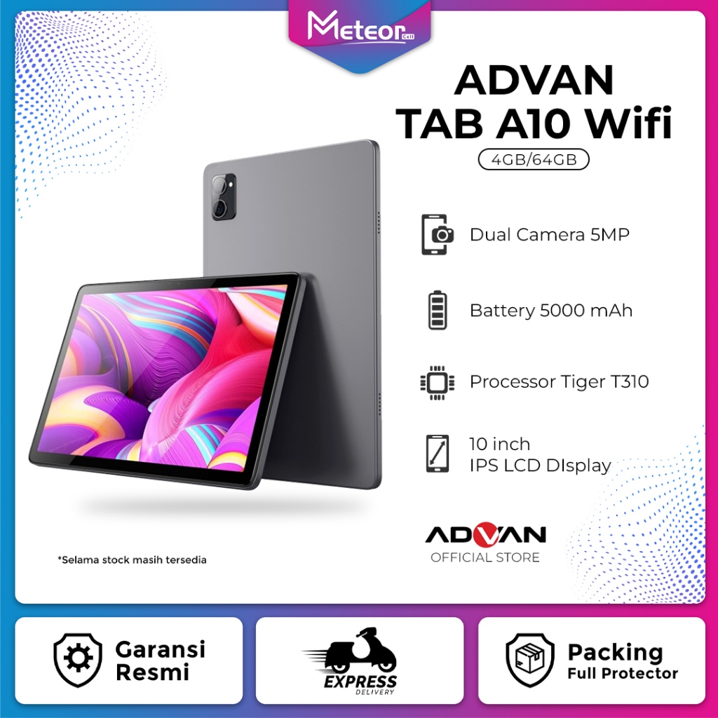 Jual Advan Tab A10 Wifi 4/64 Garansi Resmi [BISA INSTANT AREA MALANG ...