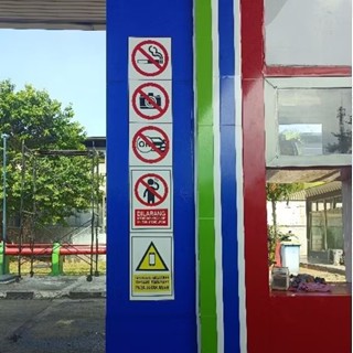 Jual STICKER LARANGAN TIANG DISPENSER SPBU PERTAMINA 120X20 CM | Shopee ...