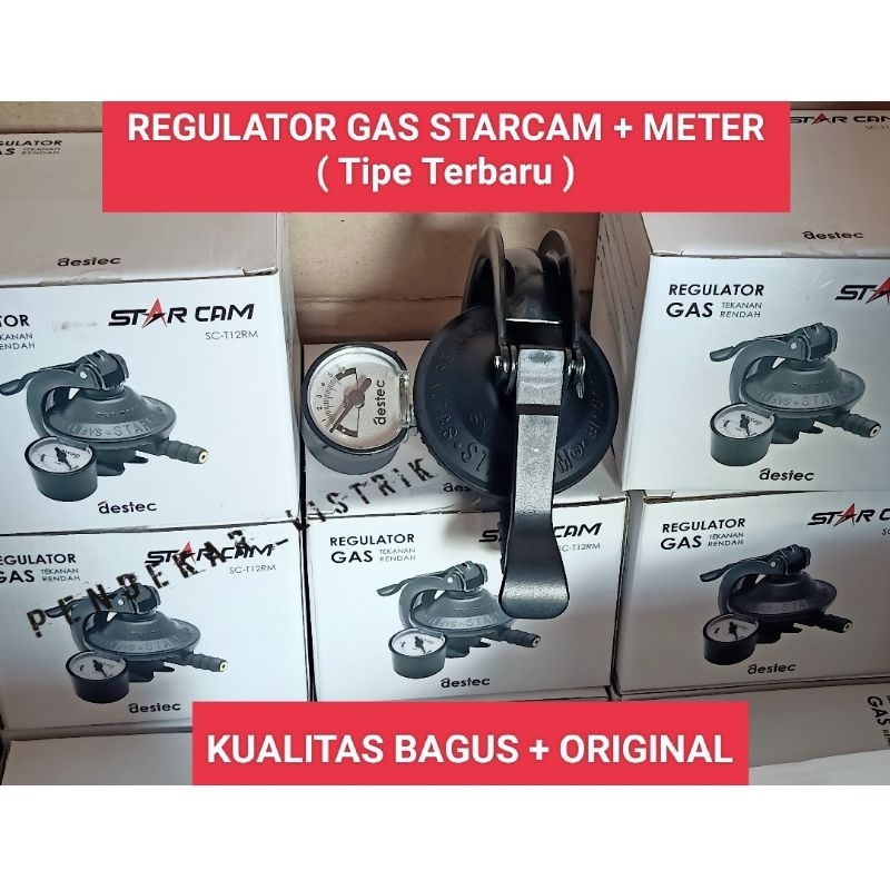 Jual Regulator Gas Starcam + Meter ( Tipe Terbaru ) | Shopee Indonesia
