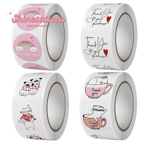 Jual Sticker 2cm Lucu Thank You Dan Selamat Menikmati 500 PCS Stiker ...