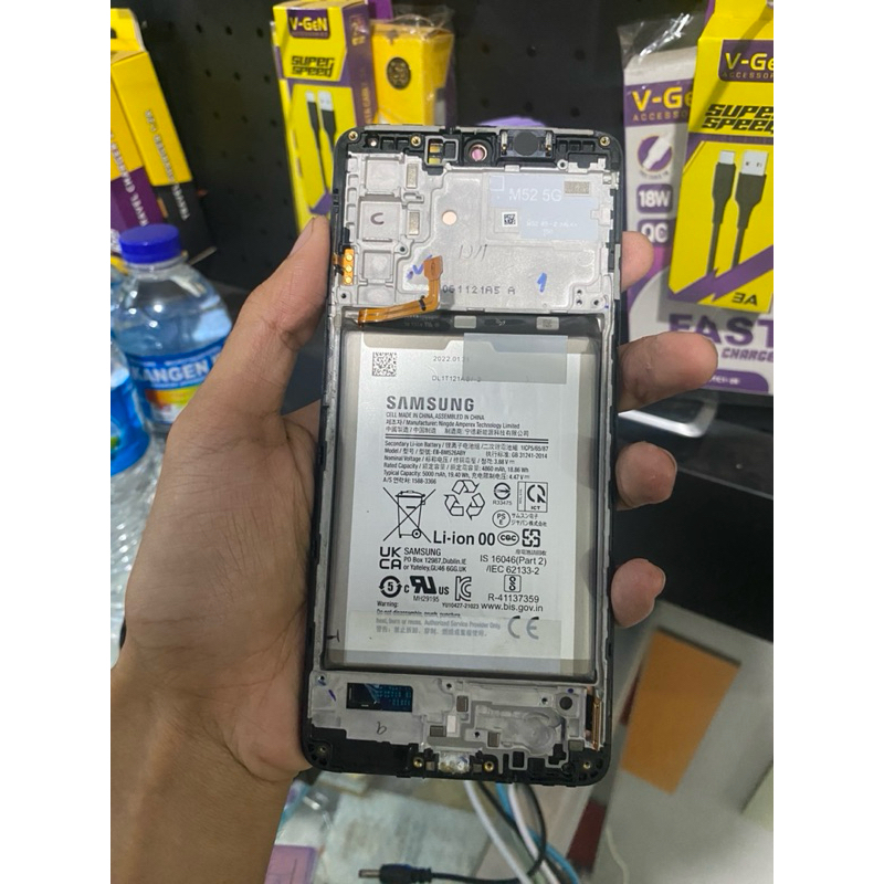 Jual LCD ORIGINAL CABUTAN SAMSUNG M52 TESTED | Shopee Indonesia