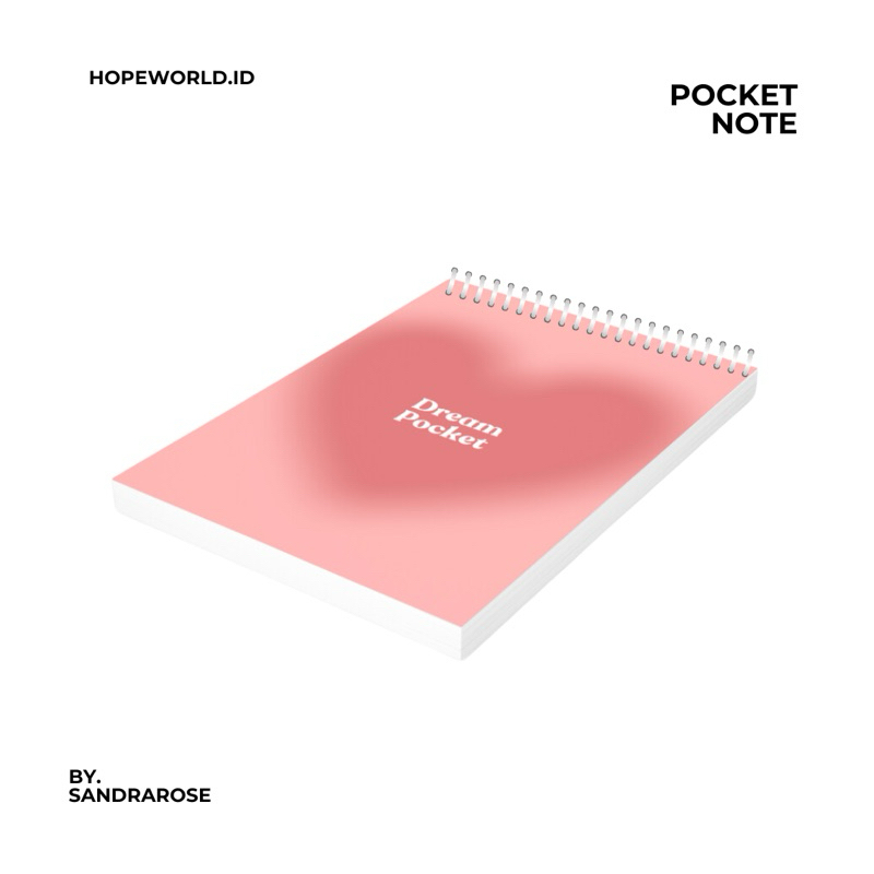 Jual Pocket Note - Dream Pocket by Sandrarose Buku catatan buku note ...