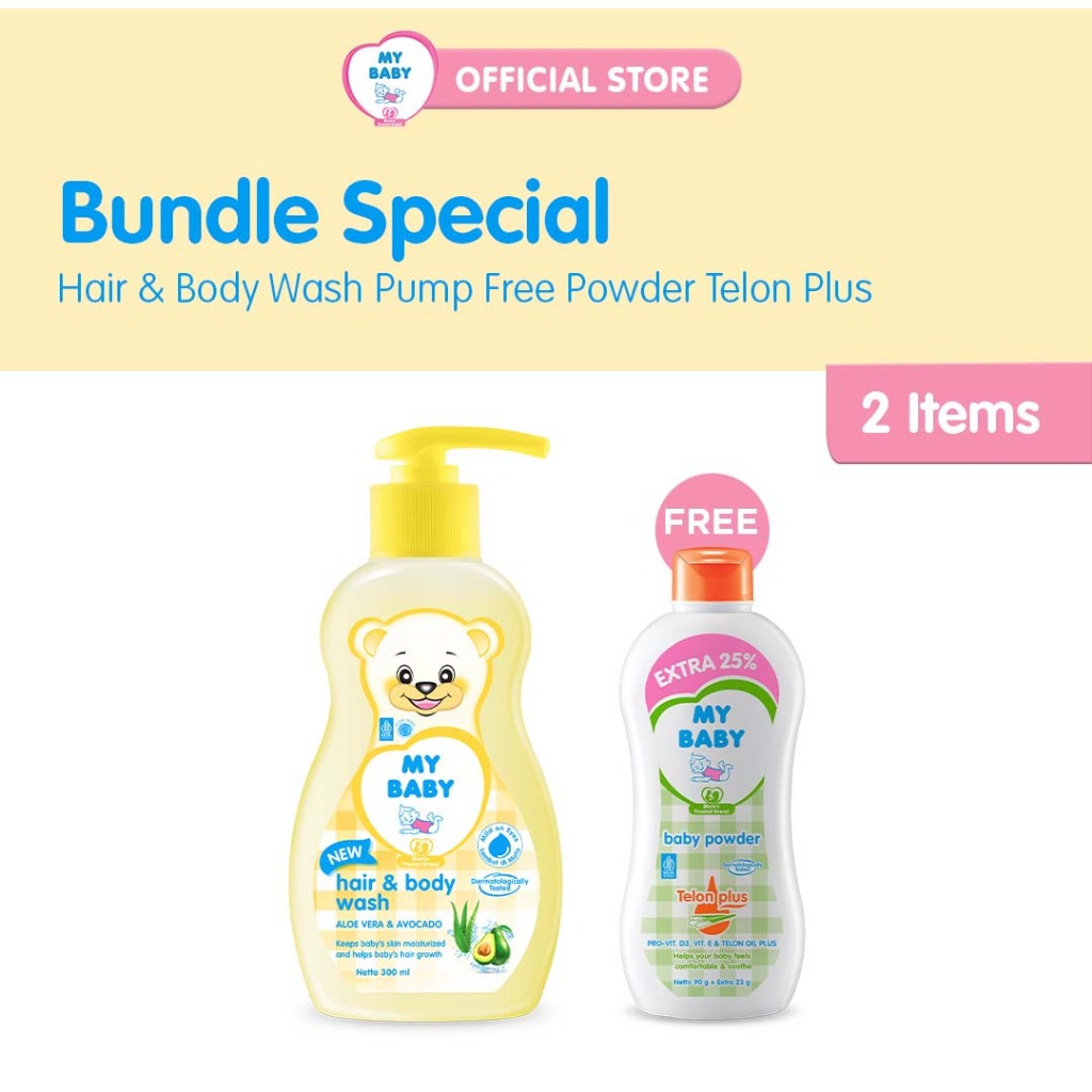 Jual Bundle Special MY BABY Hair Body Wash Pump free MY BABY Powder ... Jual Bundle Special MY BABY Hair Body Wash Pump free MY BABY Powder ...