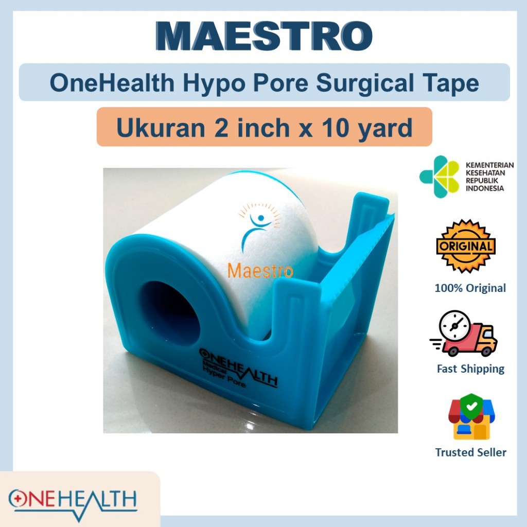 Jual Hypo Pore Plester Medis OneHealth 2 inch 5cm 5 cm HypoPore Paper ...