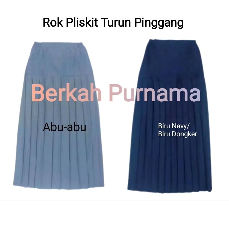 Jual Seragam Sekolah Rok Lipit Turun Pinggang Premium Tebal Halus Adem ...