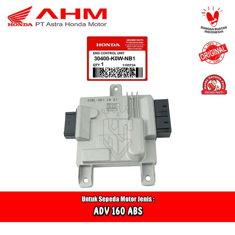 Jual 30400 K0W NB1 ECU ECM CDI Honda ADV 160 ABS Original AHM | Shopee ...