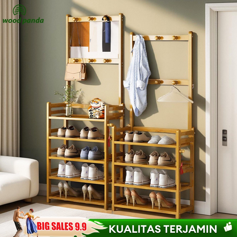 Jual Stand Hanger Rak sepatu rak gantungan baju hanger tas topi Rak ...