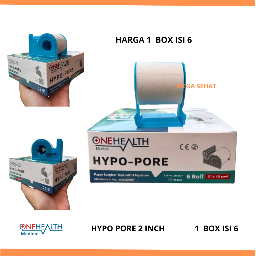 Jual Plester Luka 2 Inchi Onehealth Hypo Pore Perban Anti Air Luka ...