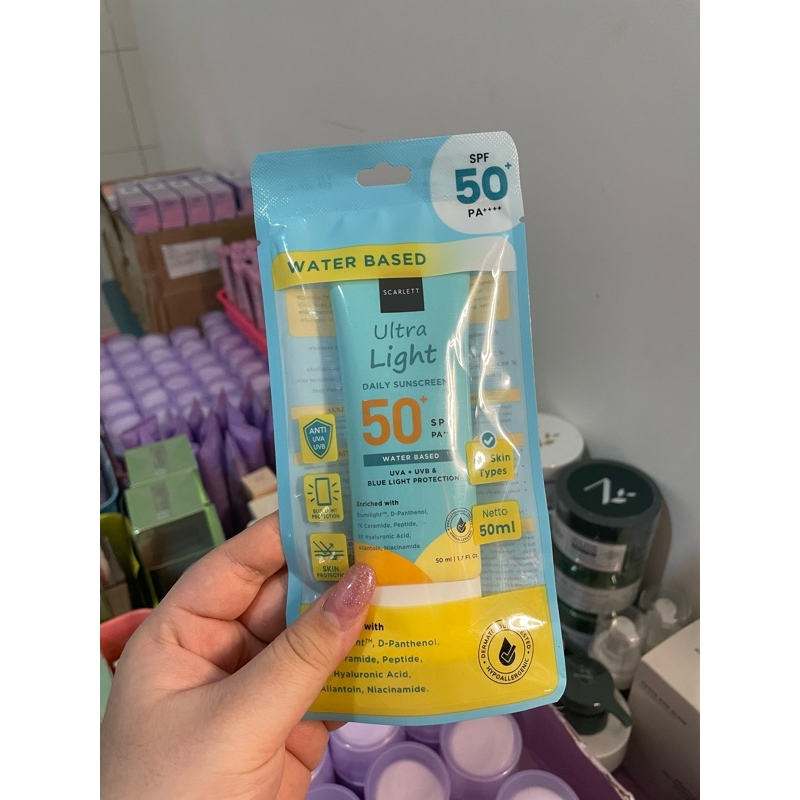 Jual SCARLETT - Ultra Light Daily Sunscreen SPF 50+ PA++++ 50ml ...