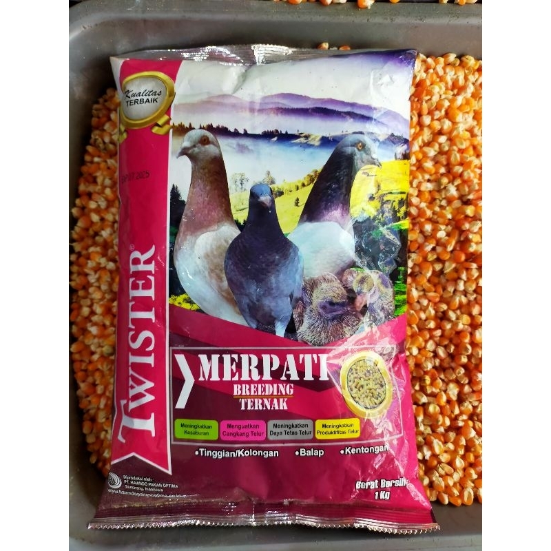 Jual pakan merpati ternak Twister breeding merpati isi 1 kg | Shopee ...