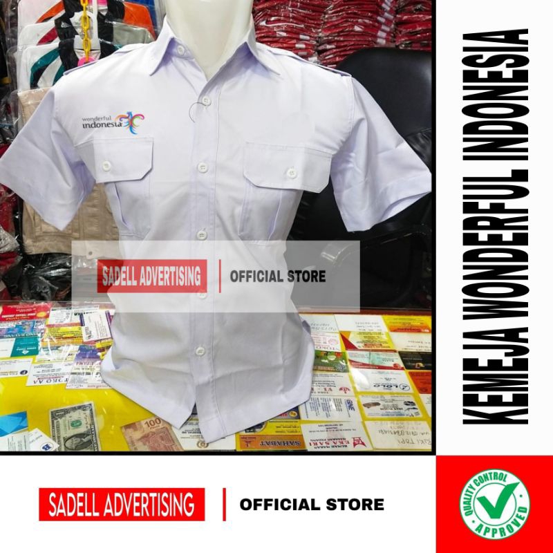 Jual Kemeja Wonderful Indonesia Seragam Wonderful Indonesia Putih PDH ...