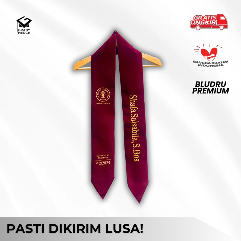 Jual Selempang Sash Wisuda Bahan Bludru Premium Lapis Furing Dua Hari ...