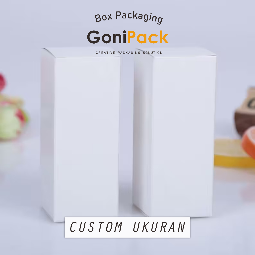 Jual BOX KOTAK KEMASAN PUTIH POLOS ART CARTON KARTON IVORY | Shopee ...