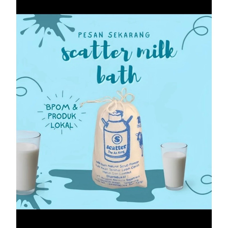 Jual Scatter Milk Bath Susu karung / milk bath bpom | Shopee Indonesia