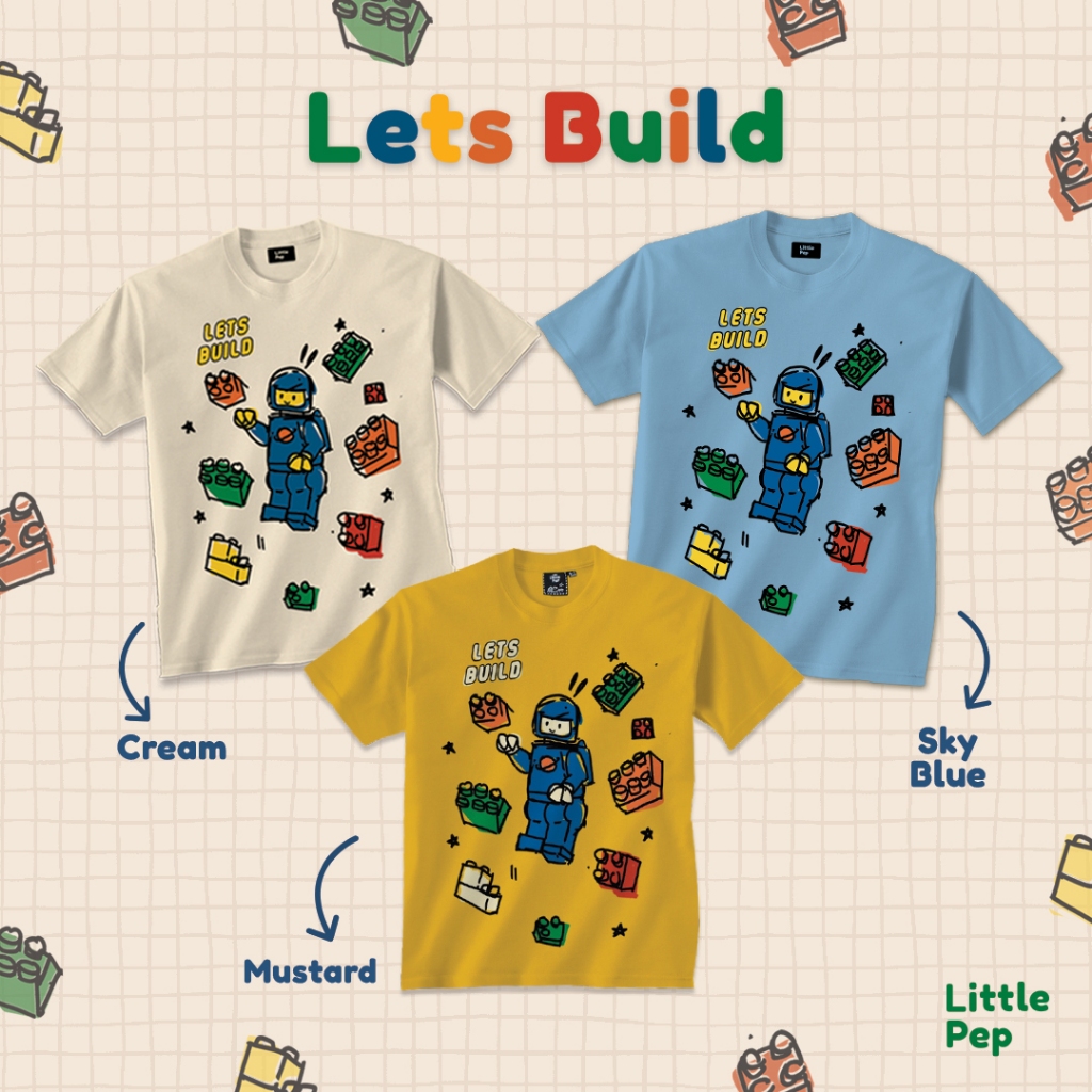 Jual Little Pep - Lets Build - Baju anak permainan Brick dengan ...
