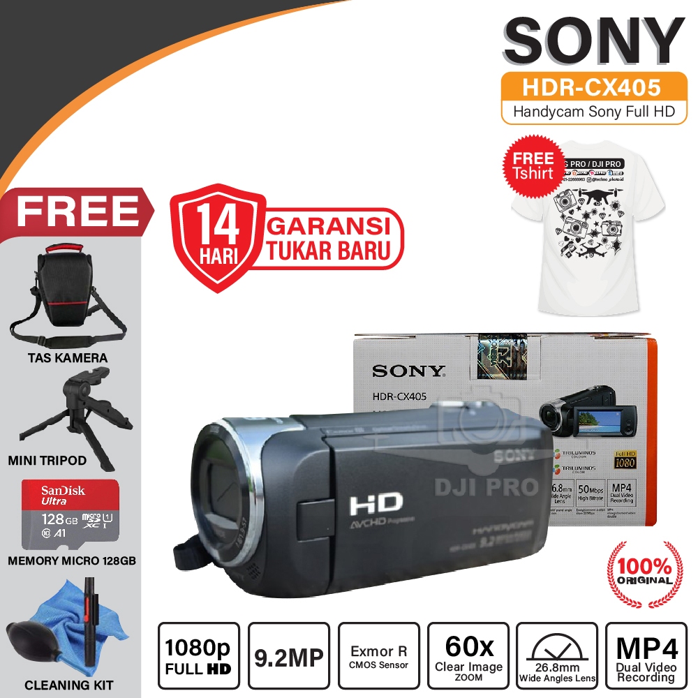 Jual Sony HDR-CX405 - Camcorder CX 405 Full HD Handycam Original | Shopee Indonesia
