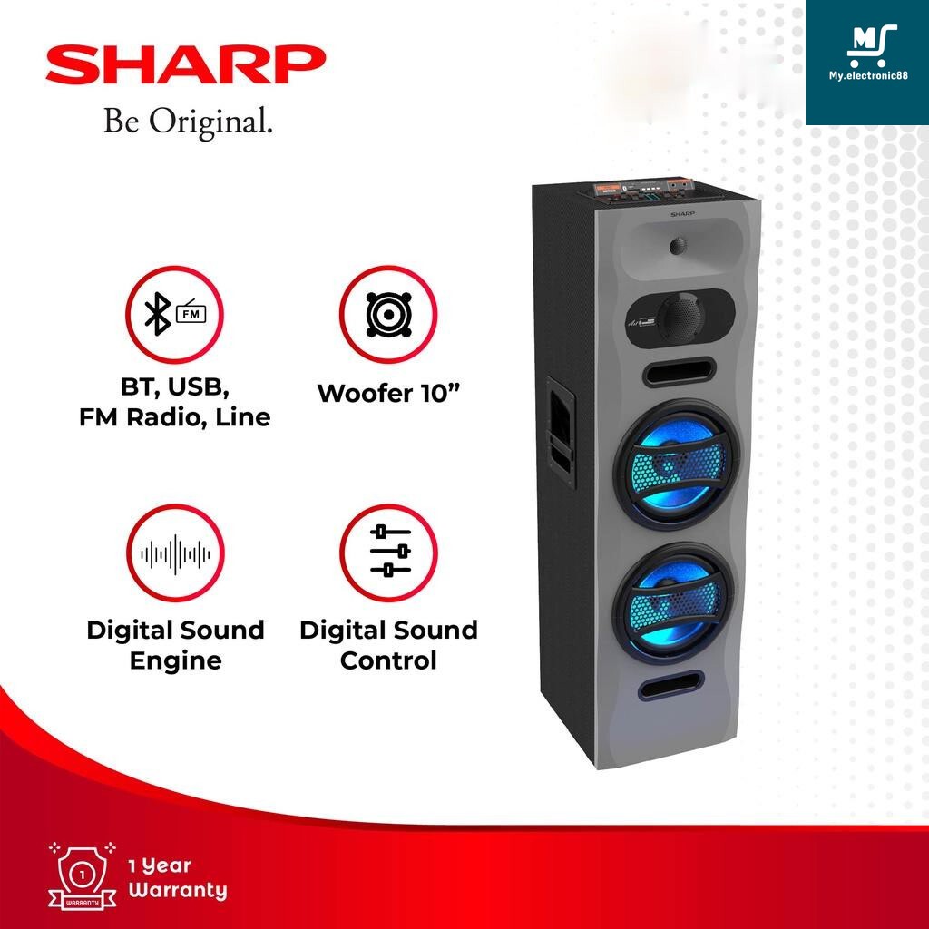 Jual SHARP SPEAKER AKTIF 10'' (CBOX-PROX20UBB) | Shopee Indonesia
