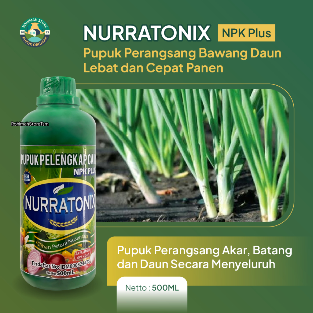 Jual OBAT PELEBAT BAWANG DAUN - NPK PLUS NURRATONIX 500 ML Obat Peyubur Bawang Daun - Obat ...
