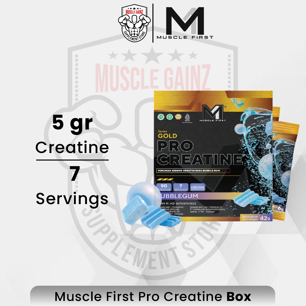 Jual M1 Pro Creatine BOX kreatin sachet Muscle First preworkout pwo ...
