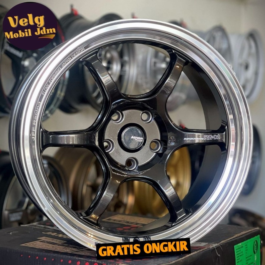 Jual velg mobil ring 18 lebar9,5 ADVAN RG D2 FLOW FORMING R18 velg racing innova zenix venturer ...
