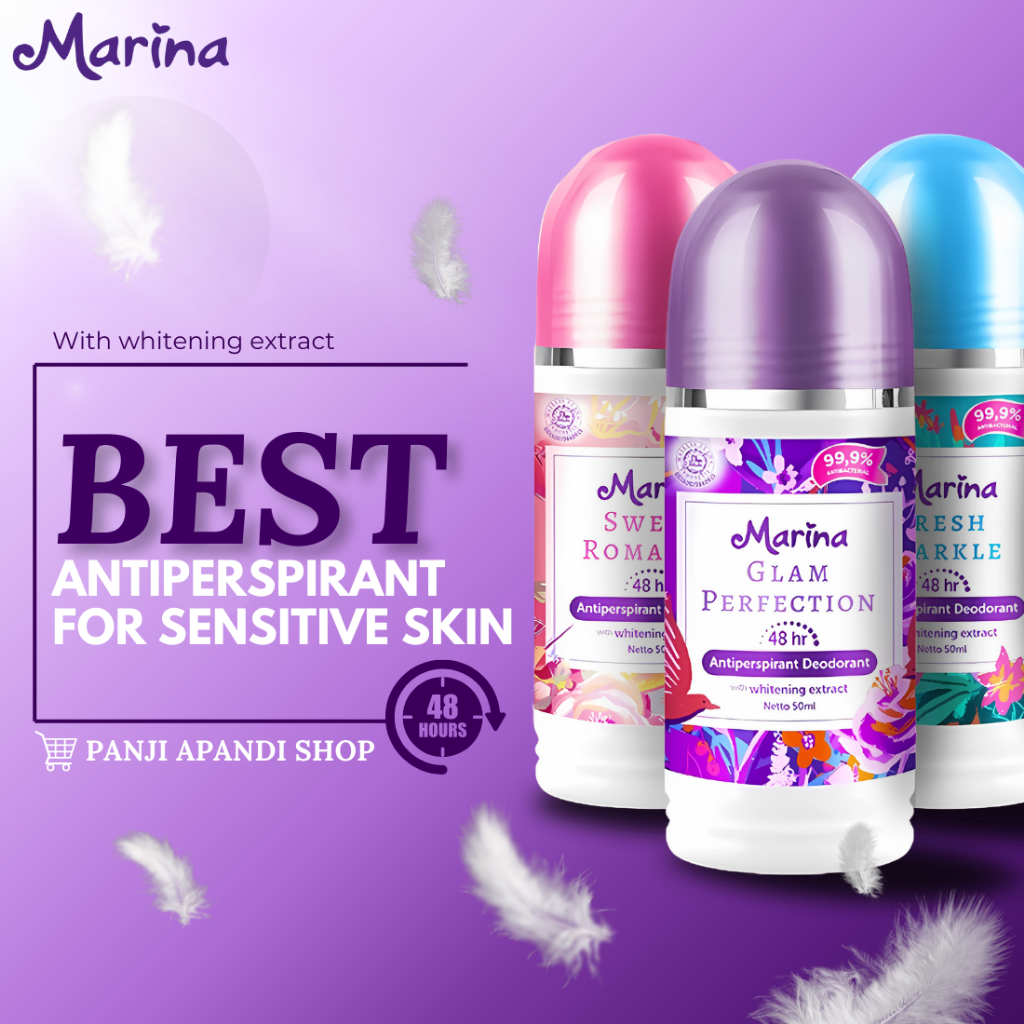 Jual MARINA Anti Perspirant Deodorant 50ml | Tahan 48 Jam | Fresh ...