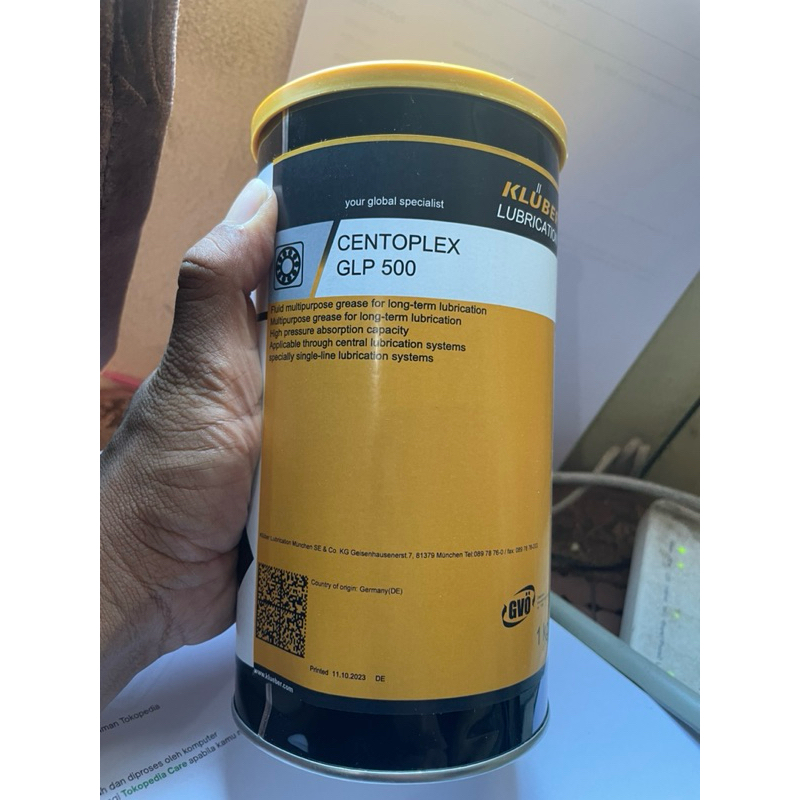 Jual KLUBER CENTOPLEX GLP 500 Grease Mesin Cetak 1 KG | Shopee Indonesia