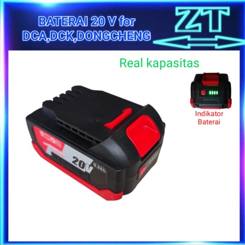 Jual BATERAI 20 V for DCA,DCK,DONGCHENG 2 Ah. 2.5 Ah. 4 Ah & 5 Ah | Shopee Indonesia