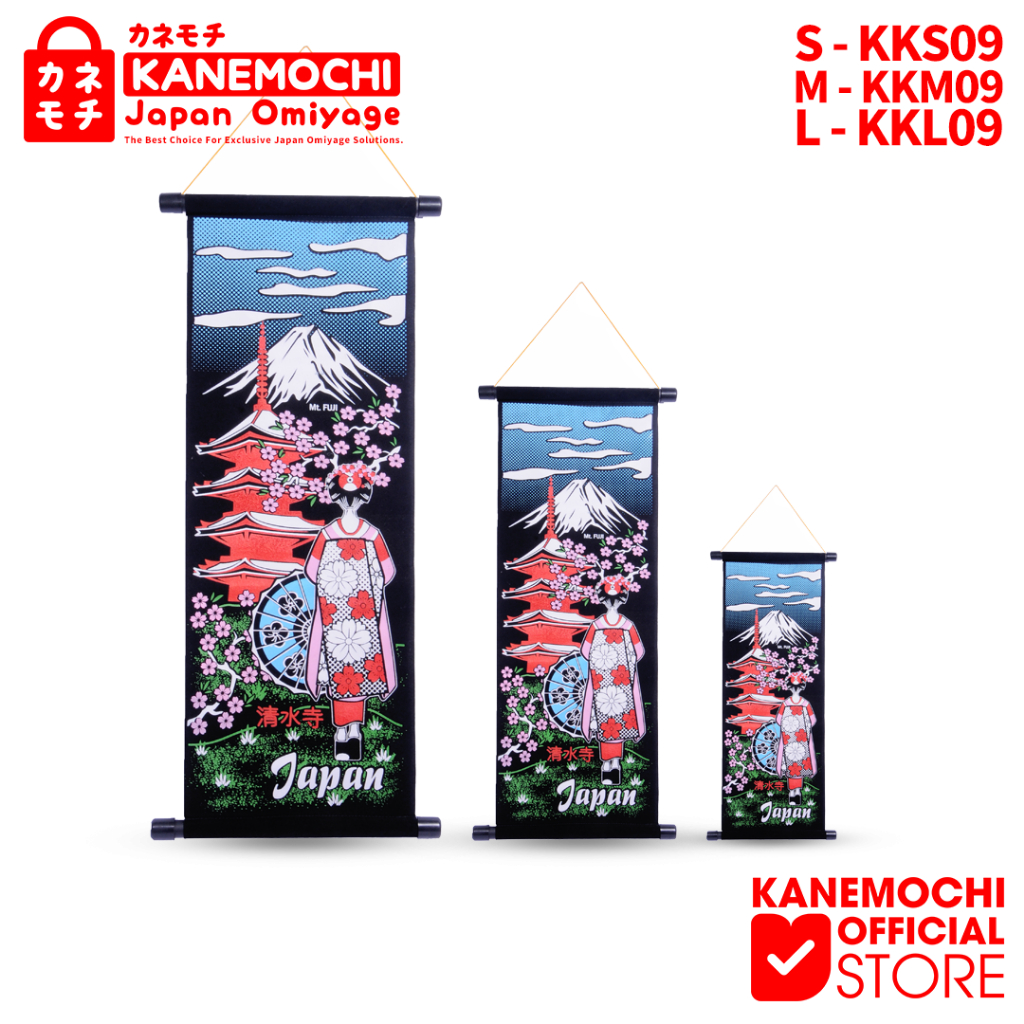Jual KANEMOCHI KAKEJIKU GEISHA FUJI PAGODA JAPAN - HIASAN DINDING KHAS JEPANG MOTIF GEISHA FUJI ...