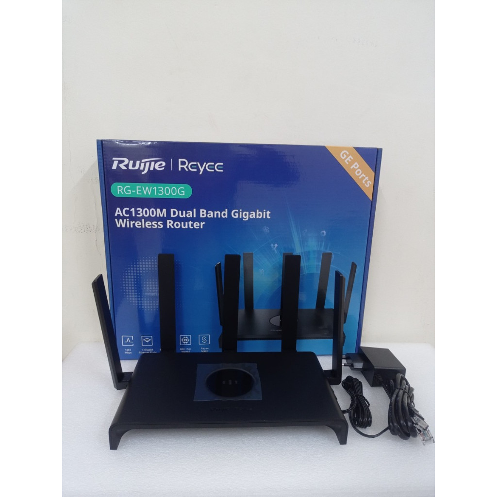 Jual Ruijie RG-EW1300G 1300M Dual-band Gigabit Wireless Router | Shopee ...