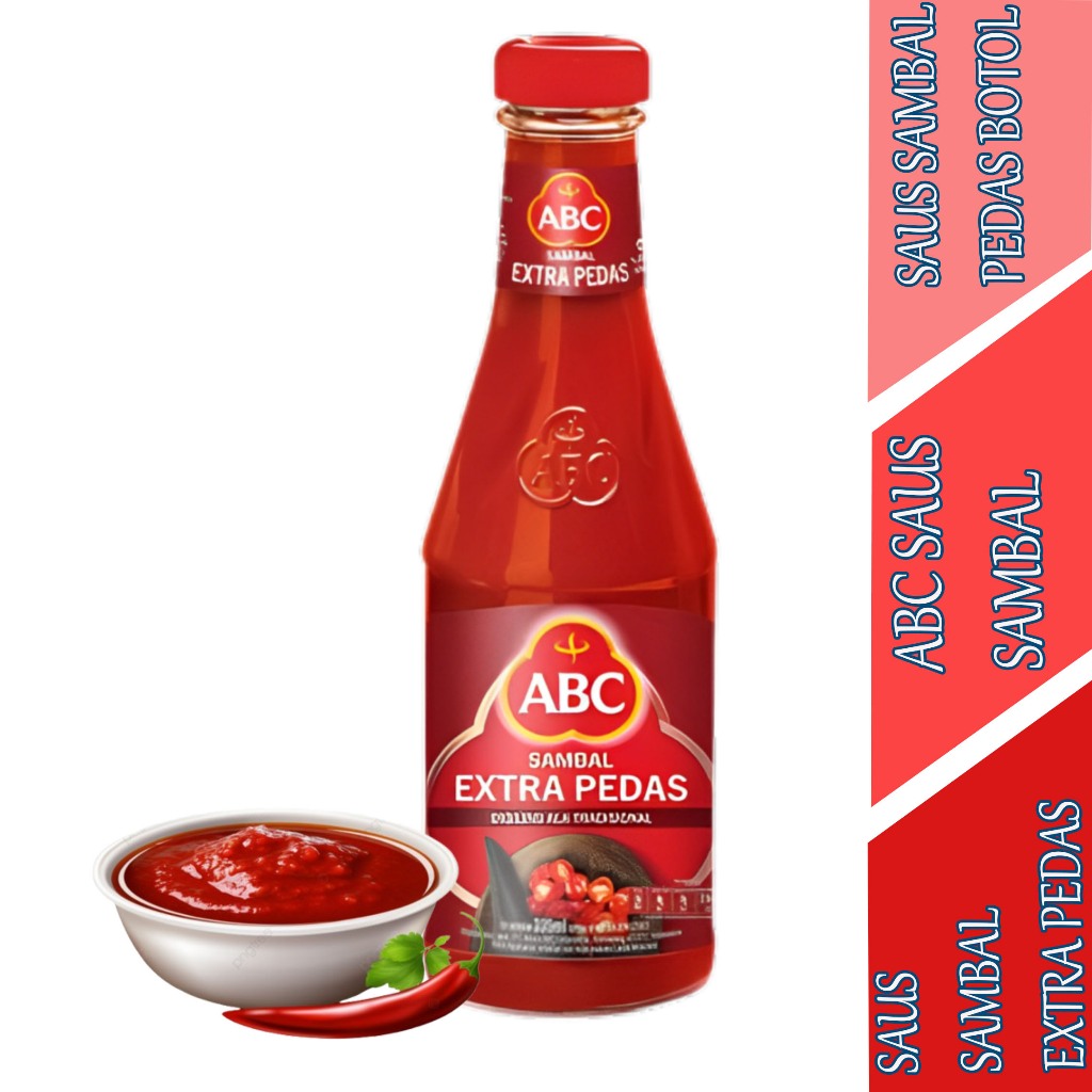 Jual Saus Sambal Pedas Botol - Abc Sambal - Saus Sambal Extra Pedas ...
