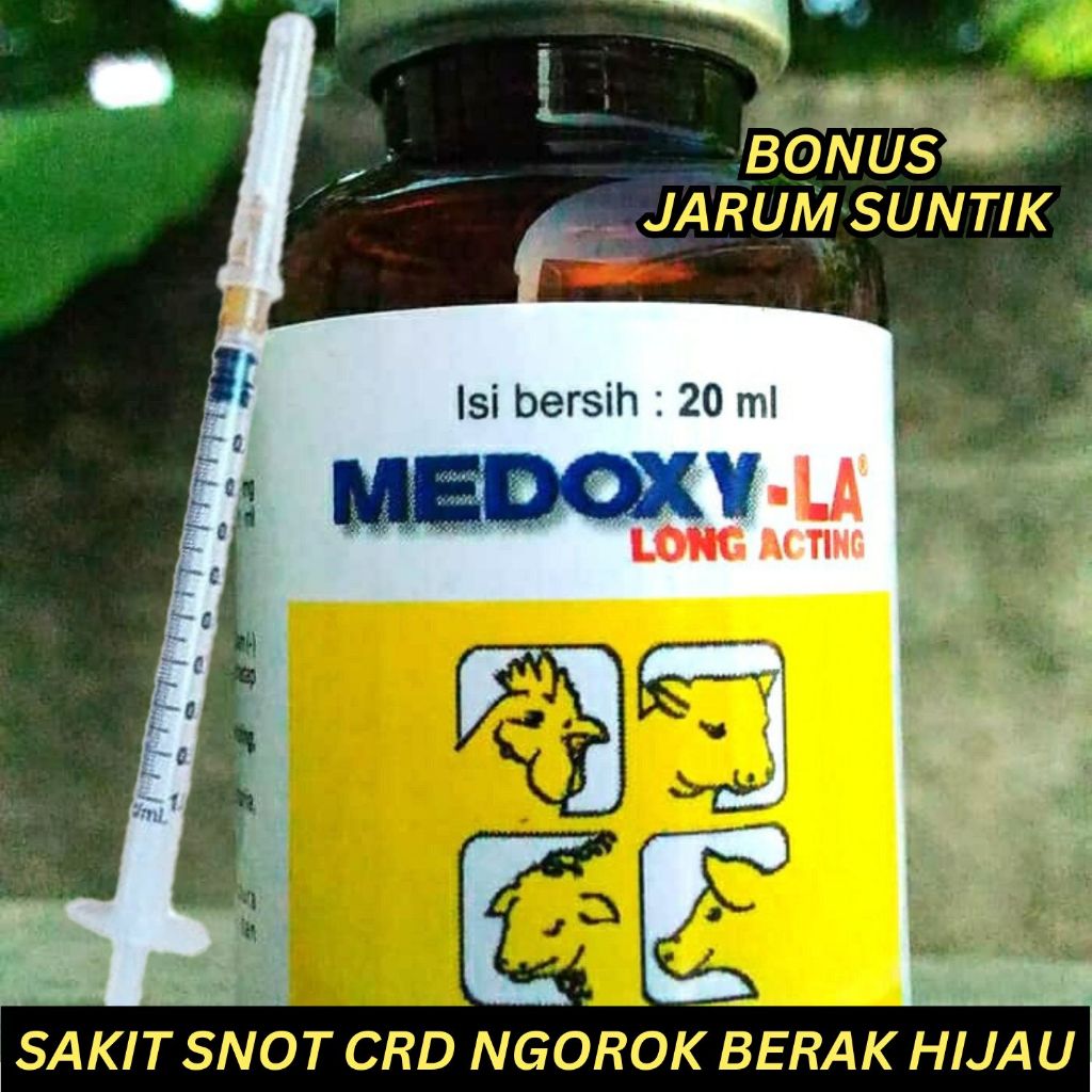 Jual MEDOXY-LA Long Acting Obat Semua Hewan Sakit 10 ML / 5 ML | Shopee ...
