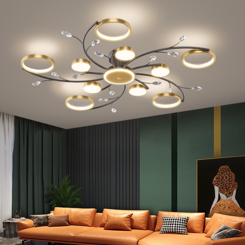 Jual Lampu Gantung Ruang Tamu LED Minimalis Remote Control Rumah 6/8/10 ...