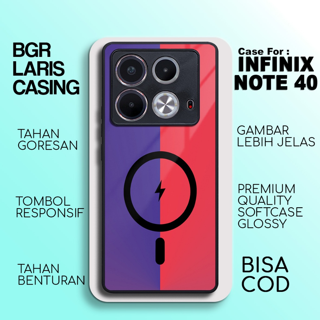 Jual Casing Infinix Note 40 Terbaru Magsafe Gradasi Hardcase Softcase ...