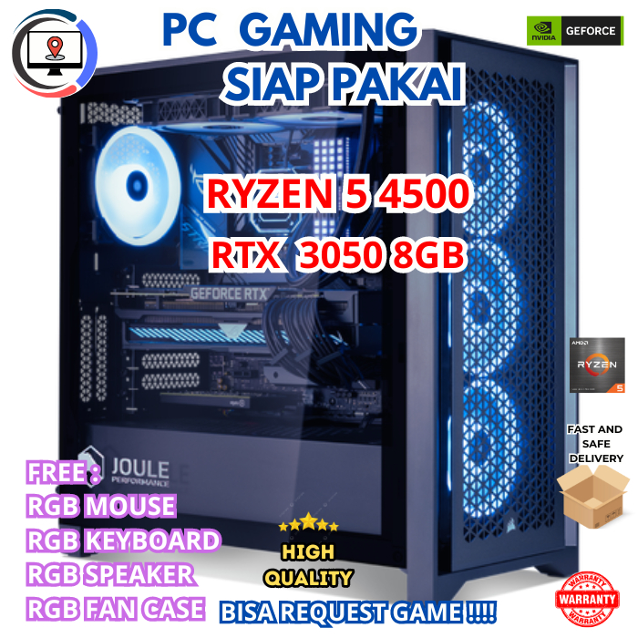 Jual PC GAMING & DESIGN RYZEN 5 4500 16GB RTX3050 8GB - PC FULLSET ...