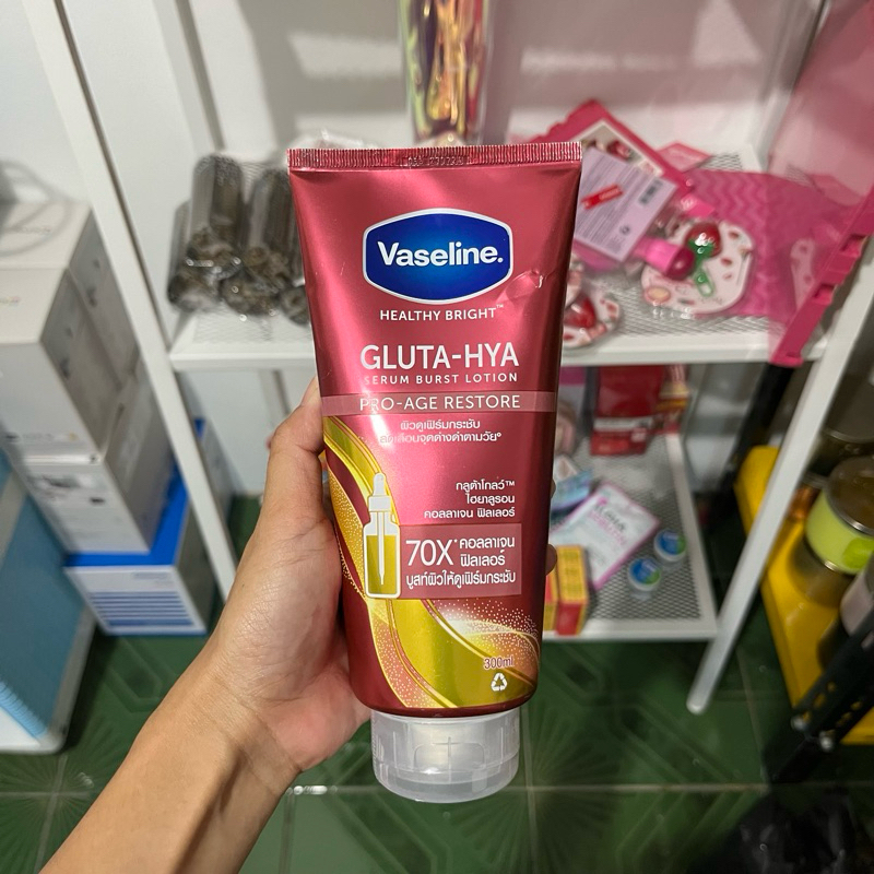 Jual VASELINE GLUTA HYA PRO AGE RESTORE ORIGINAL THAILAND | Shopee ...
