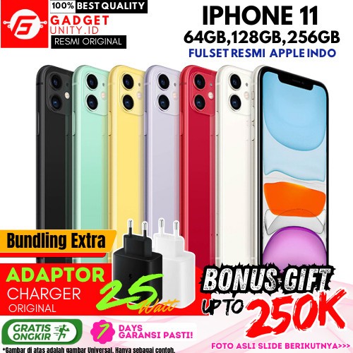Jual iPhone 11 256GB 128GB 64GB Second Original Resmi Fullset All ...
