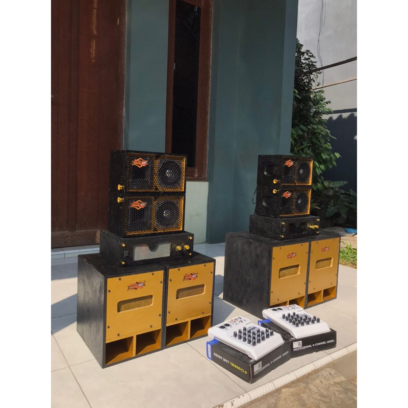 Jual Paket Siap Bunyi Miniatur Sound System 6 inch dan 8 inch Power 5 ...