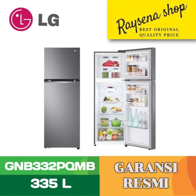 Jual LG KULKAS 2 PINTU BESAR BIG 2 DOOR REFRIGERATOR GNB332PQMB ...
