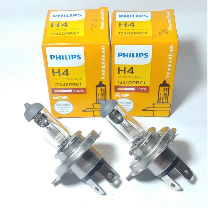 Jual Bohlam Philips Headlamp H4 12v 60/55 Watt Original (2 Pcs ...