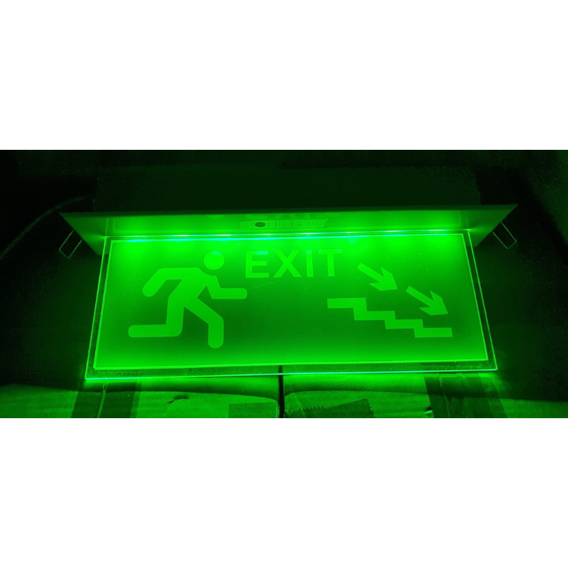 Jual lampu emergency exit tangga sign inbow hijau | Shopee Indonesia