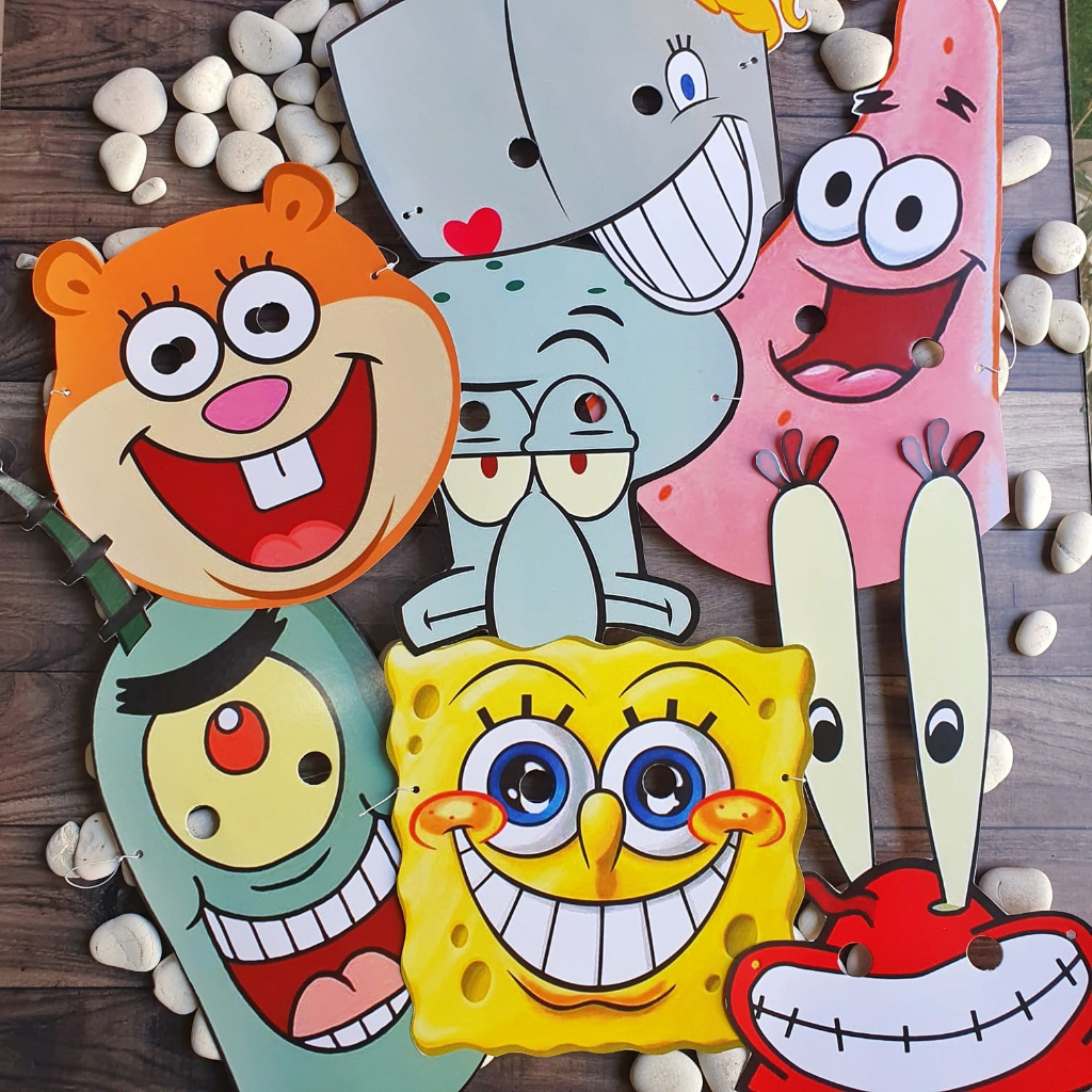 Jual Spongebob Topeng Pesta Mask Birthday Aksesoris Ulang Tahun Props ...